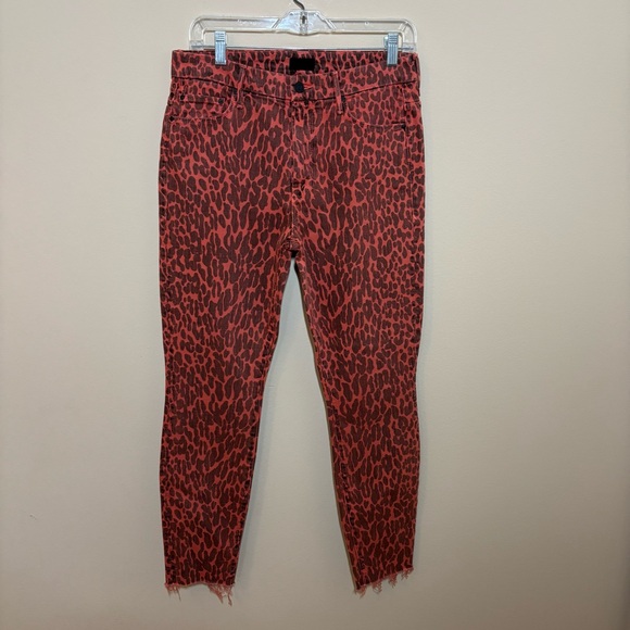 MOTHER | Jeans | Mother High Waisted Looker Ankle Fray Animal ...